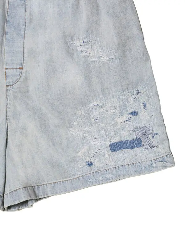 Acne Studios Distressed Denim Shorts