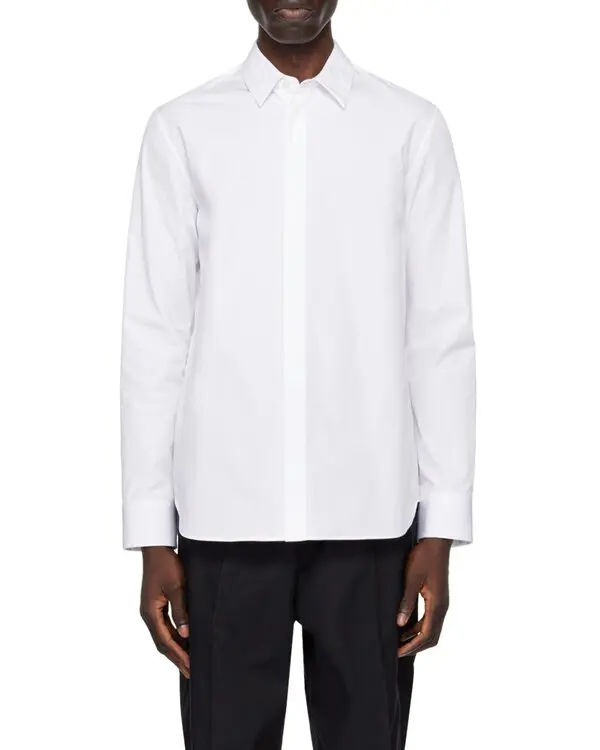 JIL SANDER Long-sleeved Poplin Shirt - White