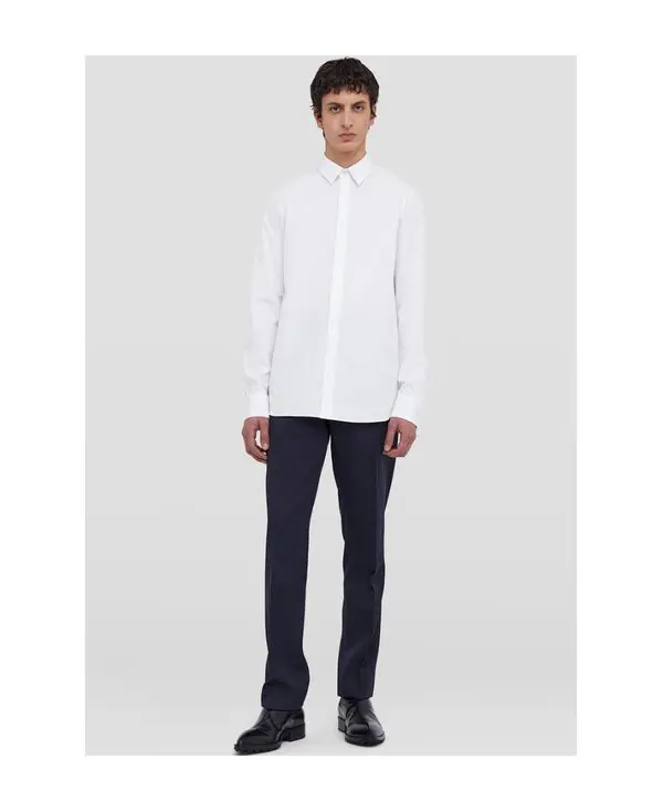 JIL SANDER Long-sleeved Poplin Shirt - White
