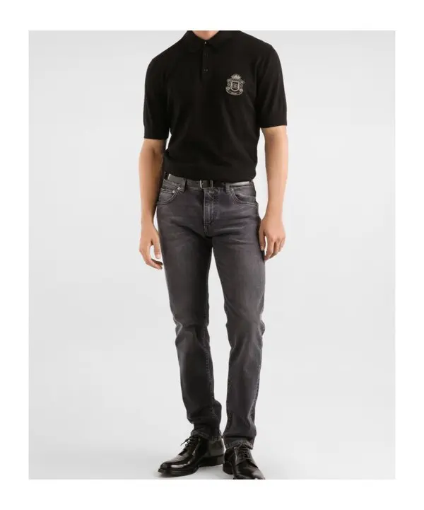 Dolce & Gabbana Slim Fit Jeans - Black