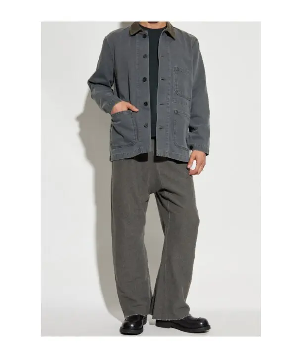 Officine Générale Corduroy-collar Denim Shirt Jacket