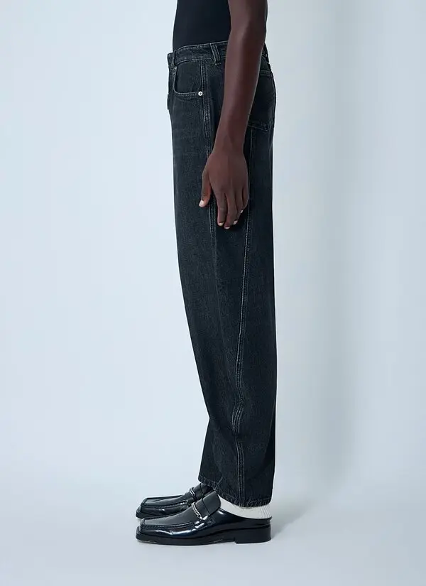 JEAN PAUL GAULTIER Denim Strap Jeans - Black
