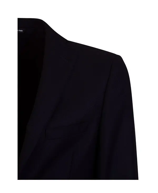 TONELLO Mirror Lapel Single-breasted Jacket - Black