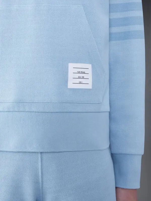 Thom Browne 4-bar Stripe Hoodie - Light Blue