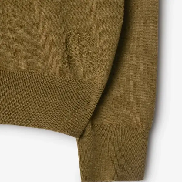 Burberry Long-sleeve Wool Polo Shirt