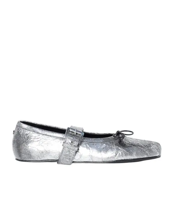 ANN DEMEULEMEESTER Zoey" Ballerina Flats - Silver