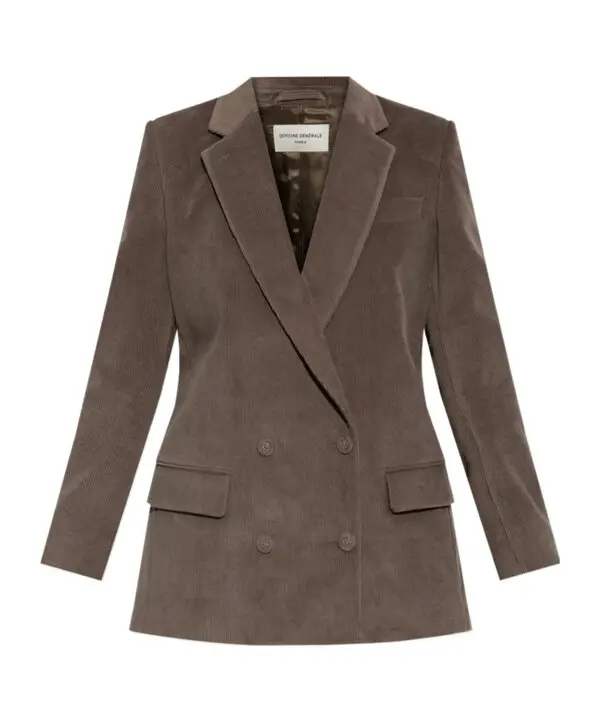 Officine Générale Double-breasted Corduroy Jacket
