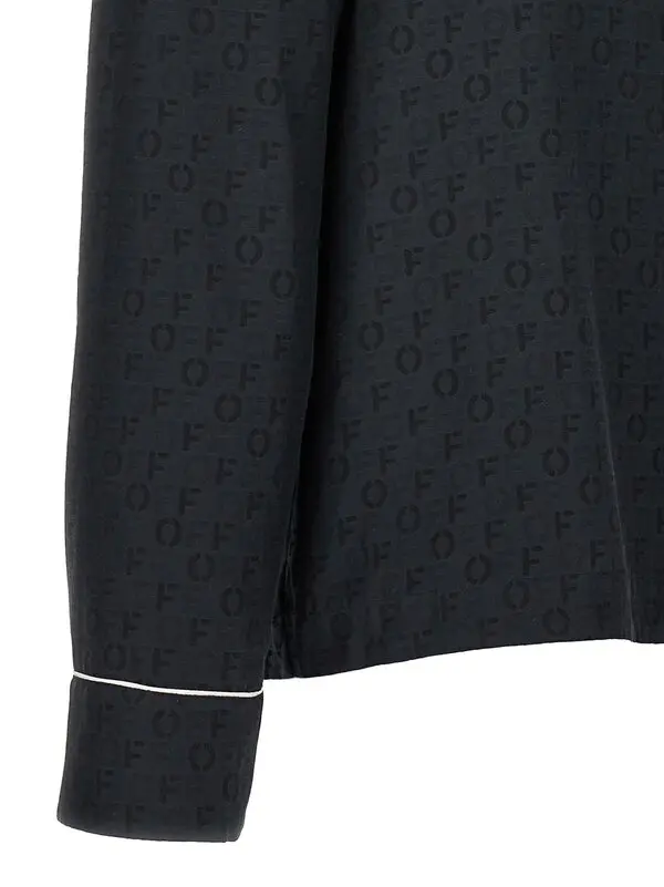 Off-White Monogram Jacquard Pajama Top