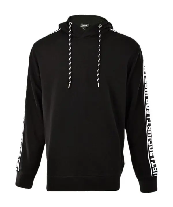 Just Cavalli Logo Print Hoodie - Black