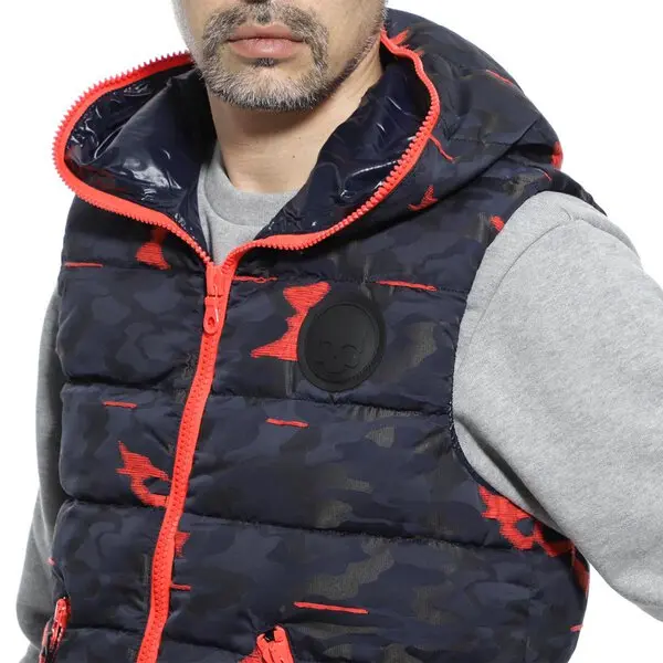 HYDROGEN Camouflage Hooded Down Vest