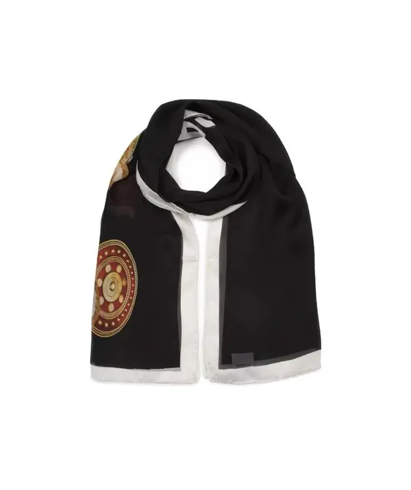 Moschino Teddy Bear Printed Scarf - Black