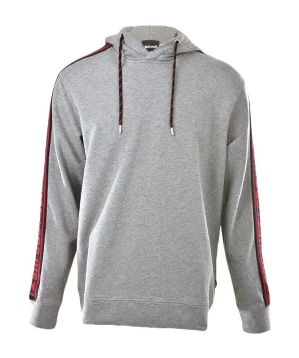 Just Cavalli Hooded Long-sleeved Sweater - Gray