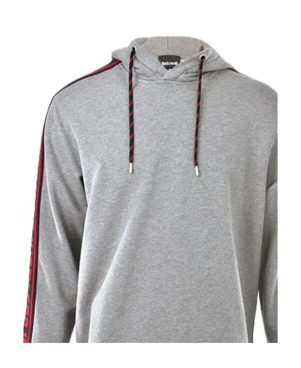 Just Cavalli Hooded Long-sleeved Sweater - Gray