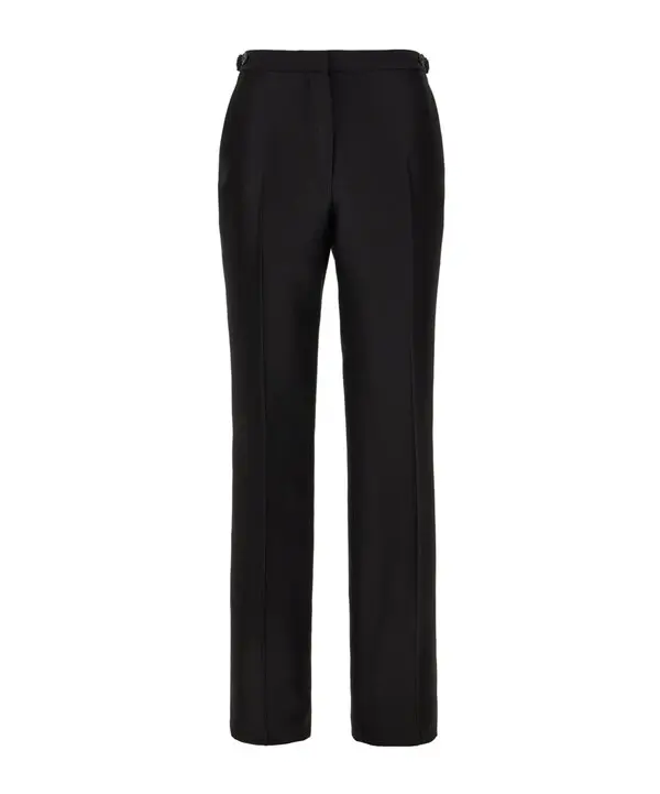 THE ROW Pleated Tailored Trousers - Black