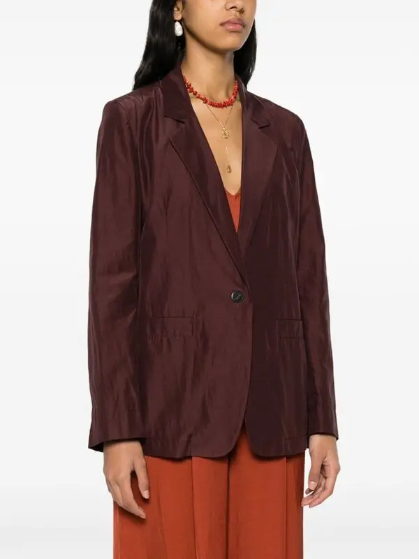 FORTE_FORTE Burgundy Boxy Jacket - Black
