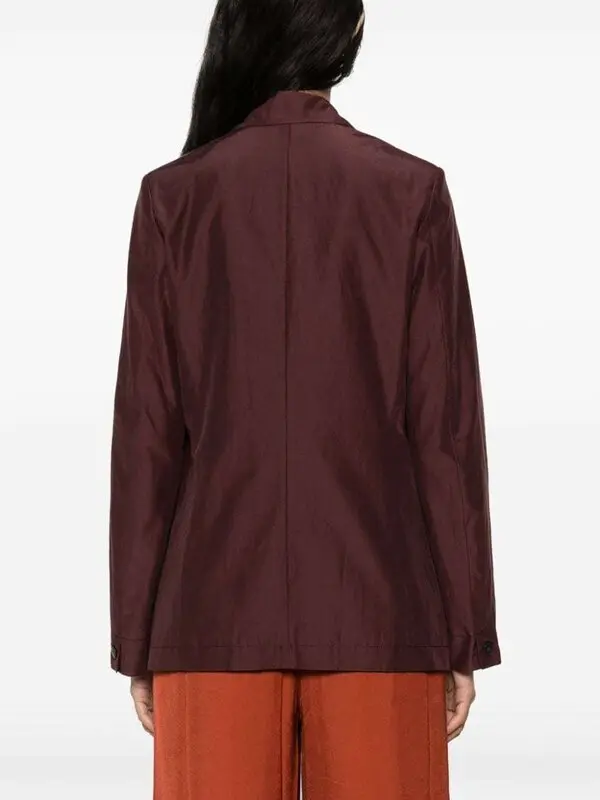 FORTE_FORTE Burgundy Boxy Jacket - Black