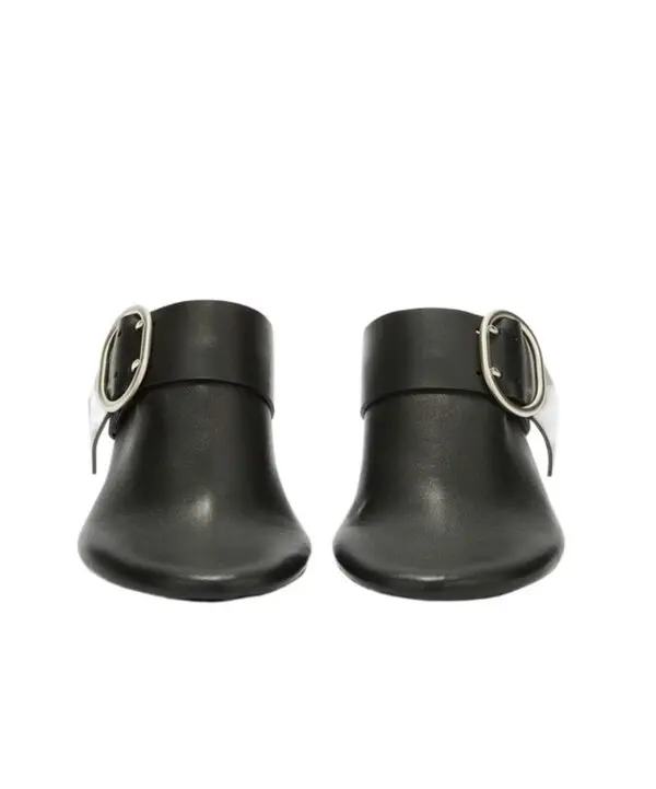 JIL SANDER Buckled Heeled Mules