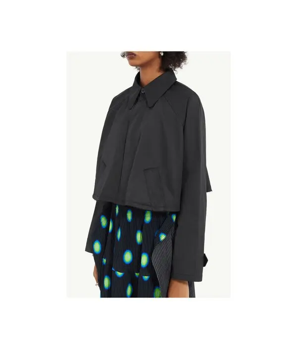 MAISON MARGIELA Cropped Jacket With Raw Hem