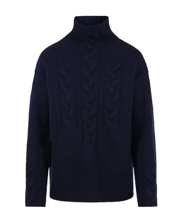 Max Mara High-neck Long-sleeved Sweater - Black