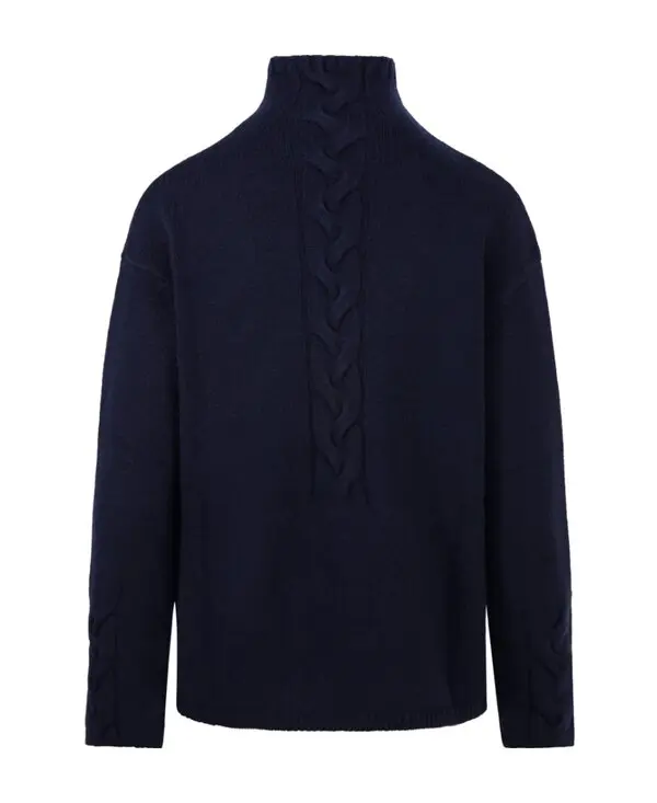 Max Mara High-neck Long-sleeved Sweater - Black