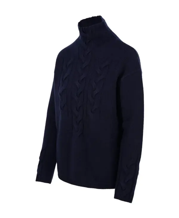 Max Mara High-neck Long-sleeved Sweater - Black