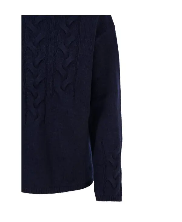 Max Mara High-neck Long-sleeved Sweater - Black