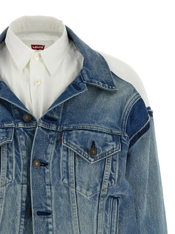 Junya Watanabe X Levi's Panelled Denim Jacket - Blue
