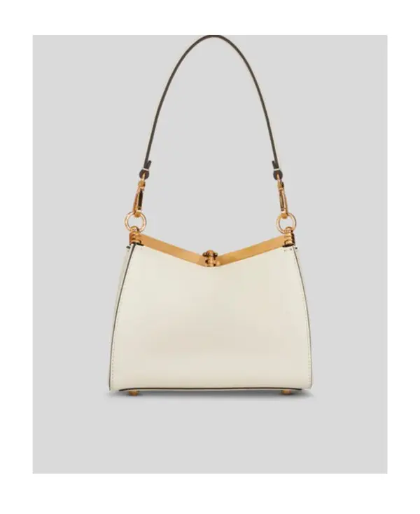 Etro Vela Logo Charm Mini Shoulder Bag - White