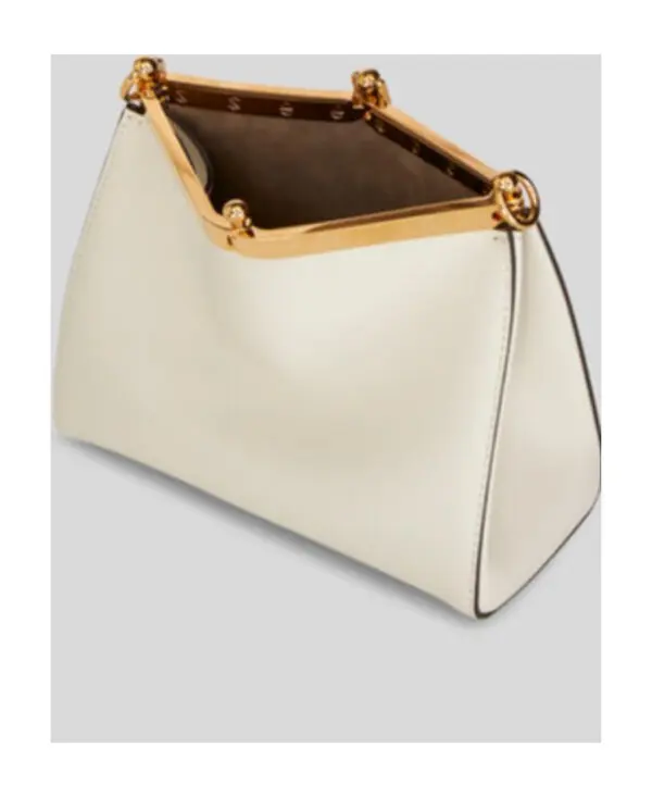 Etro Vela Logo Charm Mini Shoulder Bag - White