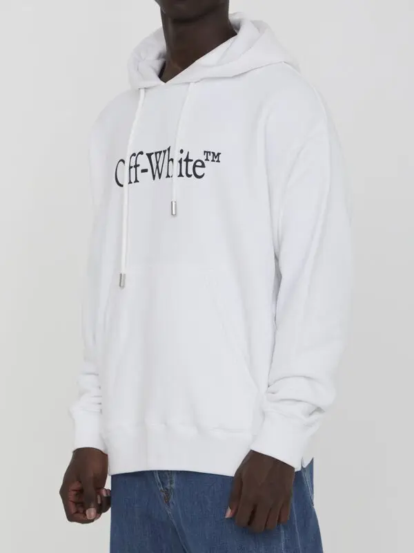 Off-White Bookish Skate Drawstring Hoodie - White