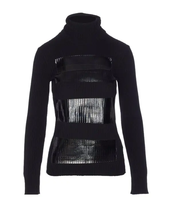 MAISON MARGIELA Ribbed Turtleneck Sweater With Contrast Panels