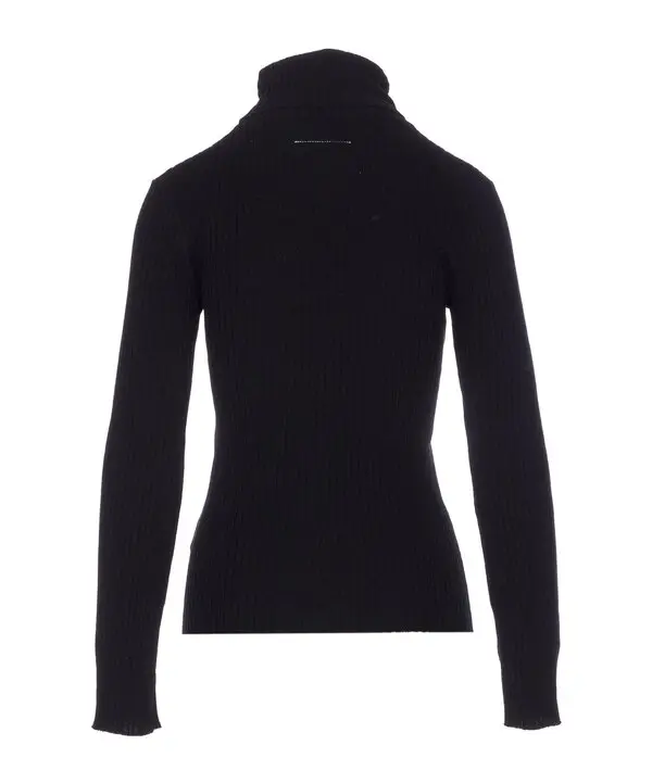 MAISON MARGIELA Ribbed Turtleneck Sweater With Contrast Panels