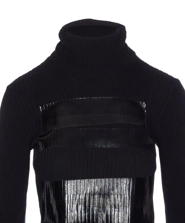 MAISON MARGIELA Ribbed Turtleneck Sweater With Contrast Panels