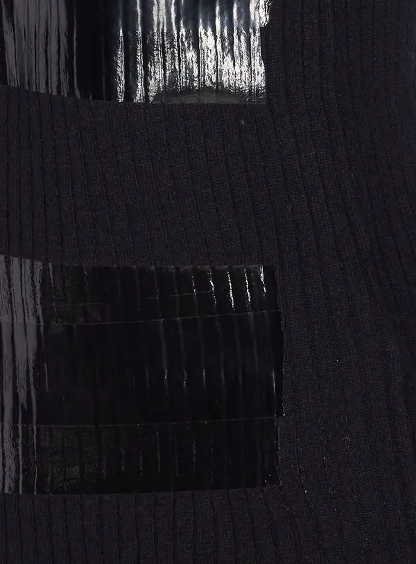 MAISON MARGIELA Ribbed Turtleneck Sweater With Contrast Panels