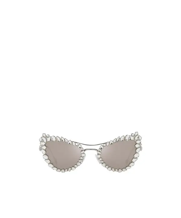 SWAROVSKI Crystal Embellished Sunglasses - Nude