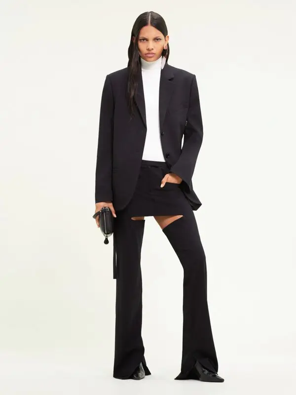 COURREGES Single-breasted Blazer With Removable Straps