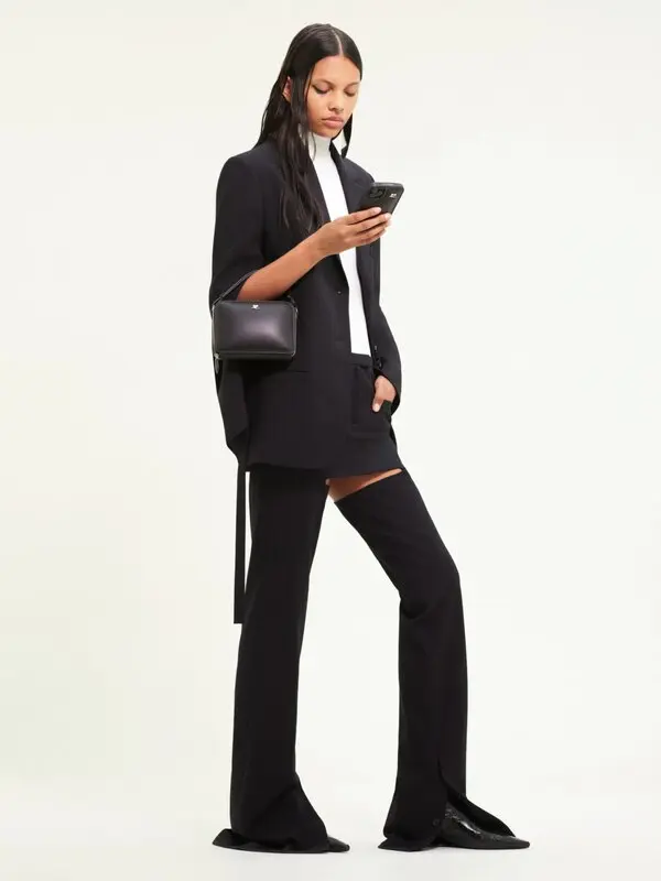 COURREGES Single-breasted Blazer With Removable Straps