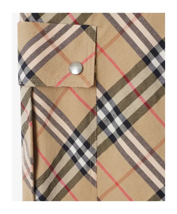 Burberry Checkered Straight-leg Cargo Pants