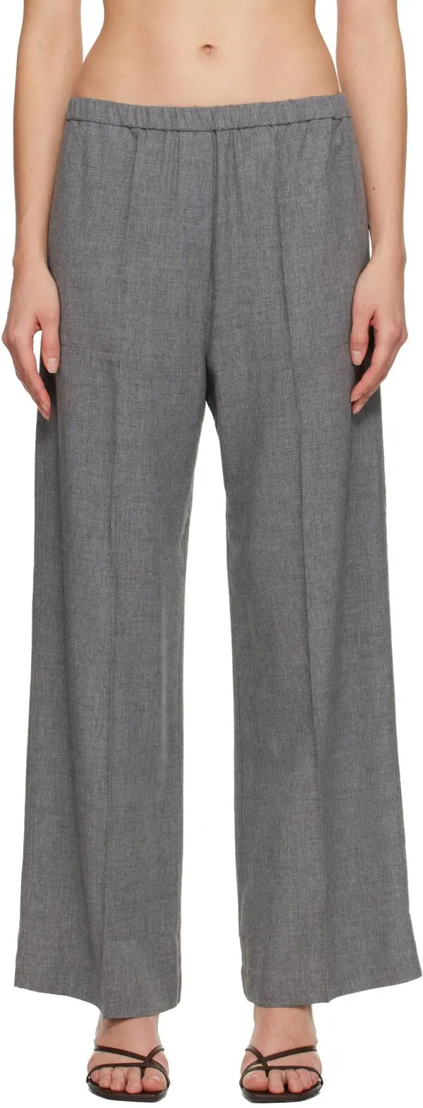 TOTEME Drawstring Straight Leg Trousers