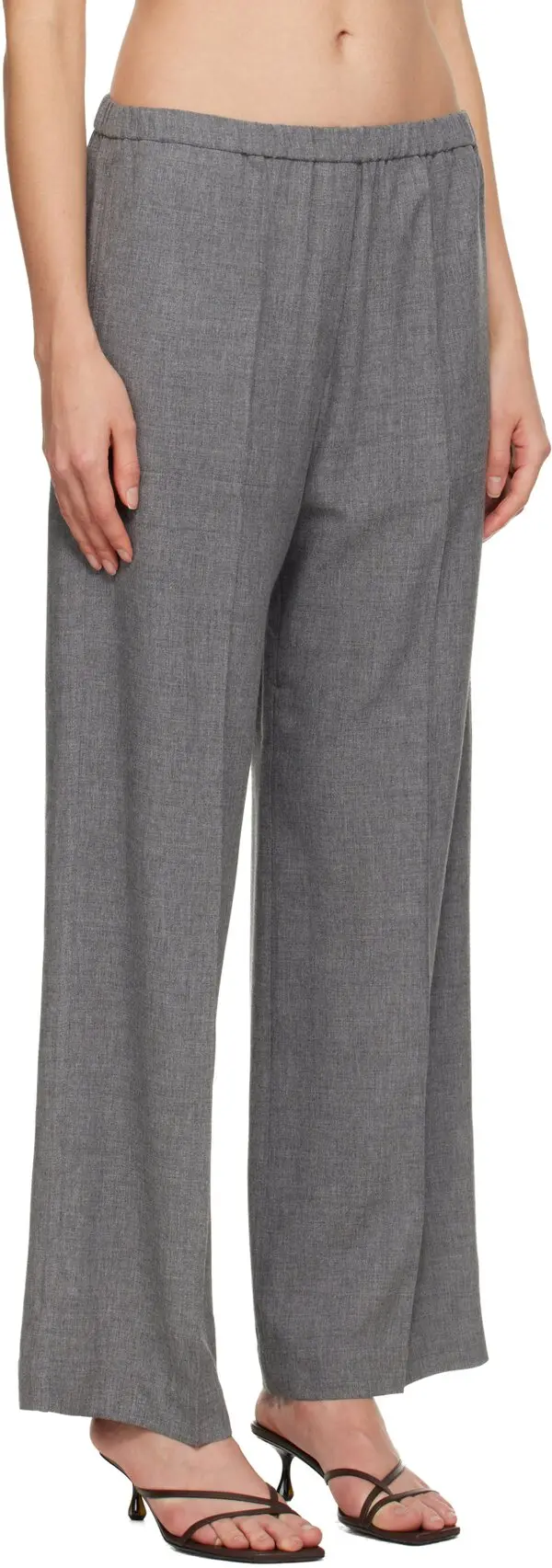 TOTEME Drawstring Straight Leg Trousers