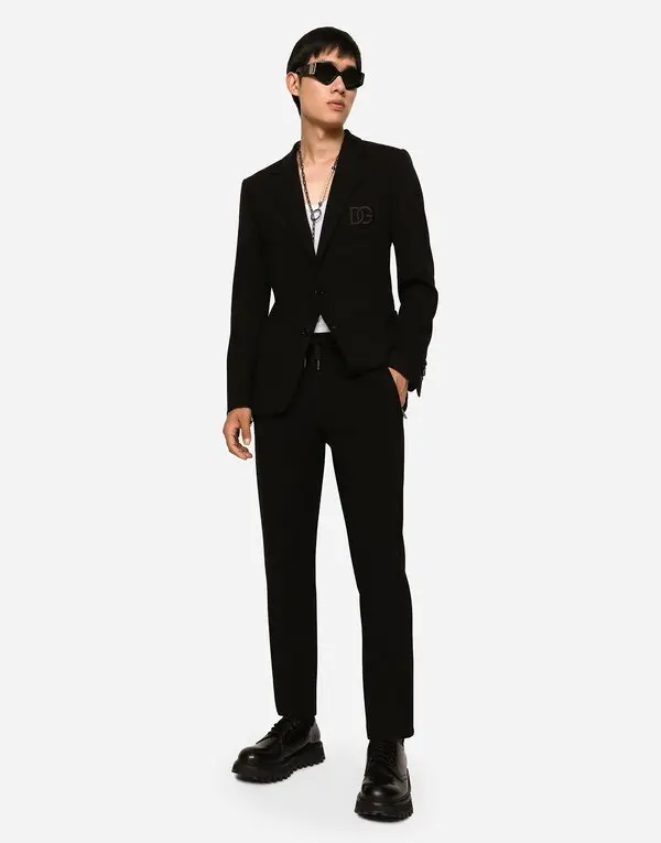 Dolce & Gabbana Dolce Gabbana Dg Patch Jersey Jogging Pants