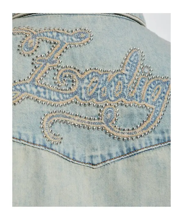 Zadig&Voltaire Saby Stud-embellished Denim Shirt