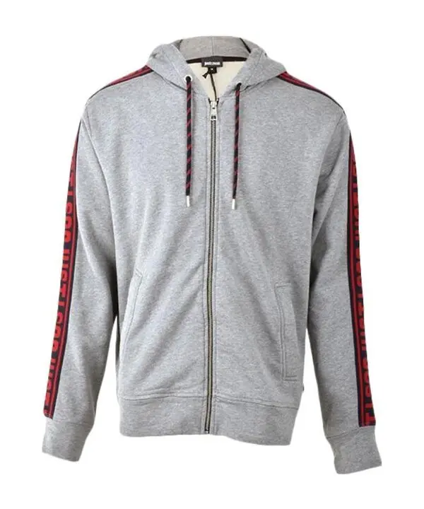 Just Cavalli Logo Tape Zip-up Hoodie