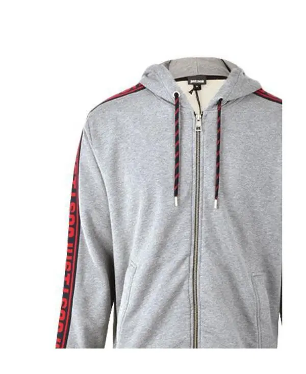 Just Cavalli Logo Tape Zip-up Hoodie