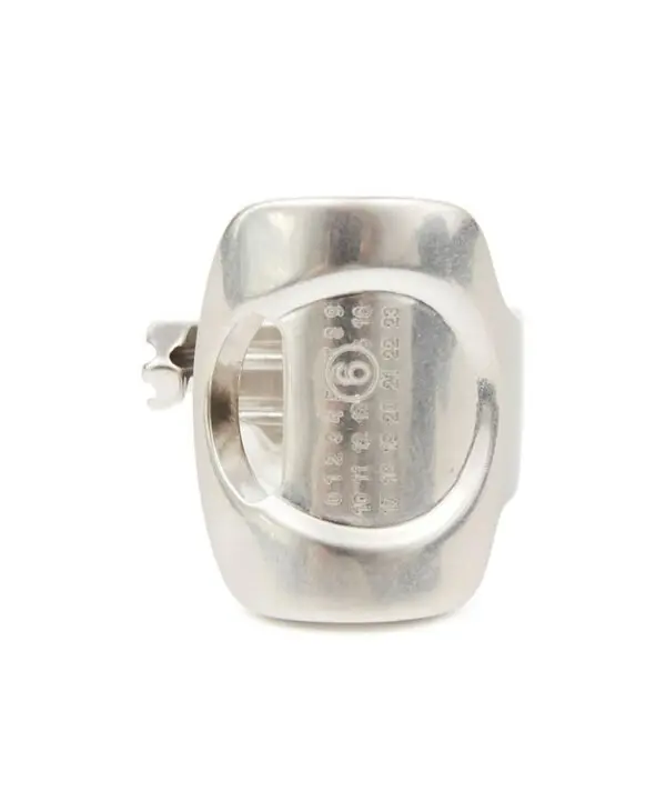 MAISON MARGIELA Numeric Cut-out Open Ring - Silver
