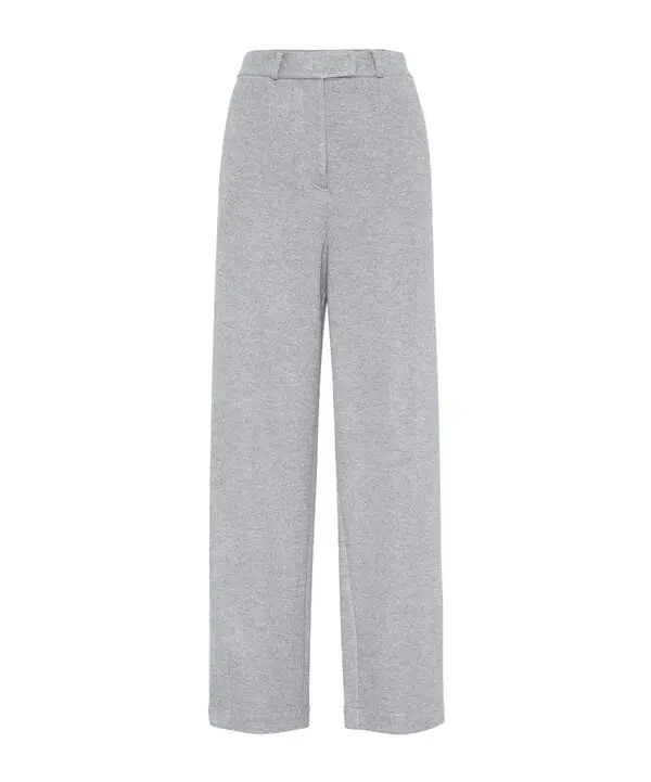 Brunello Cucinelli Wide-leg Jersey Trousers