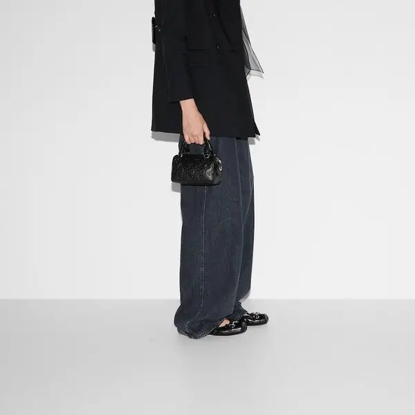 Gucci Gg Emblem Mini Boston Bag