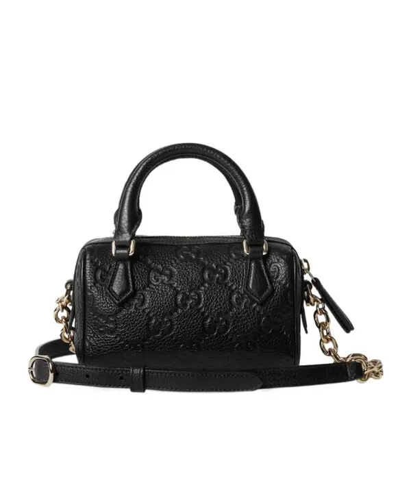 Gucci Gg Emblem Mini Boston Bag
