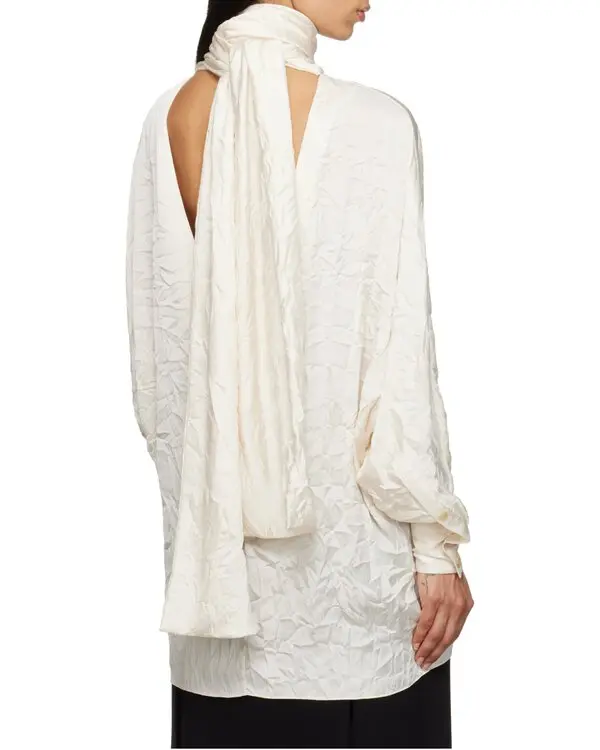Khaite Bex V-neck Straight Hem Blouse