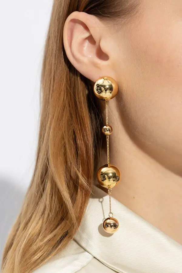 Cult Gaia Beaded Pendant Earrings